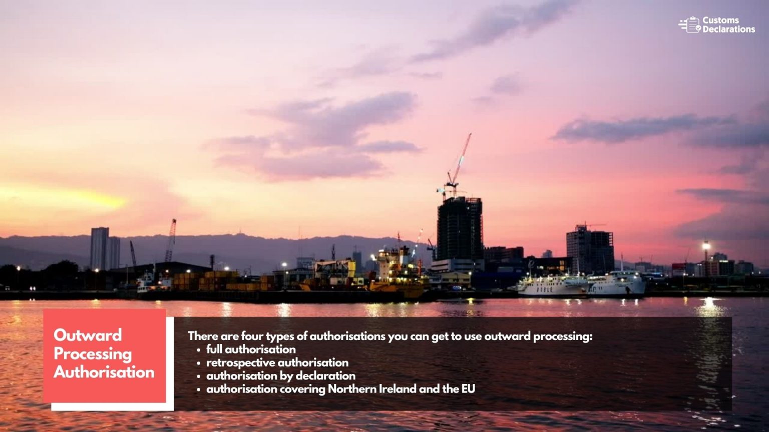 Customs Procedures | A quick guide to Outward Processing to claim full ...