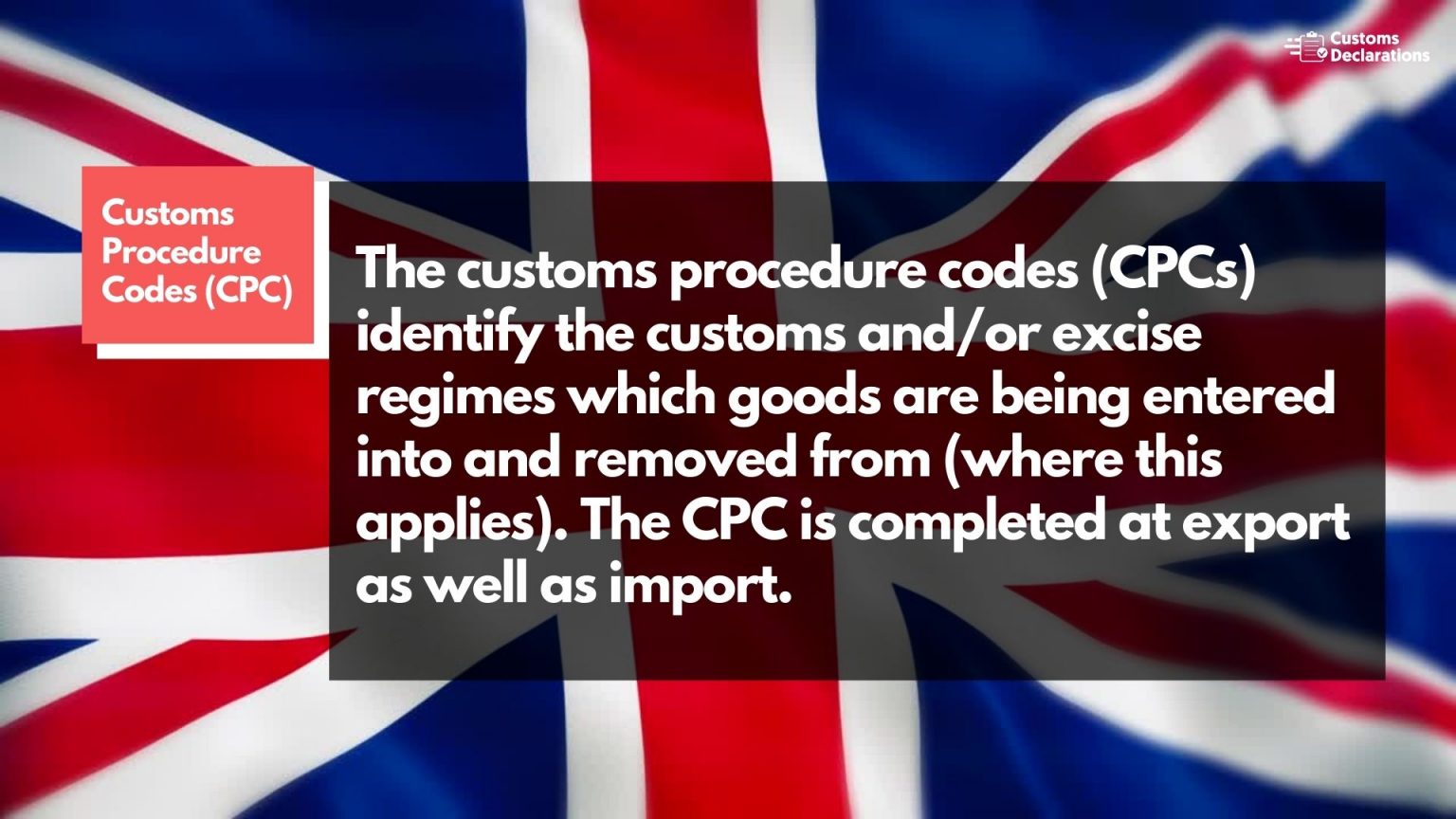 Customs Procedure Codes (CPC) | CUSTOMS ACRONYMS & GLOSSARY | Customs ...