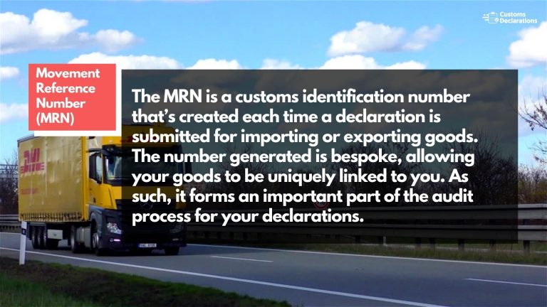 Movement Reference Number (MRN) | CUSTOMS ACRONYMS & GLOSSARY | Customs ...