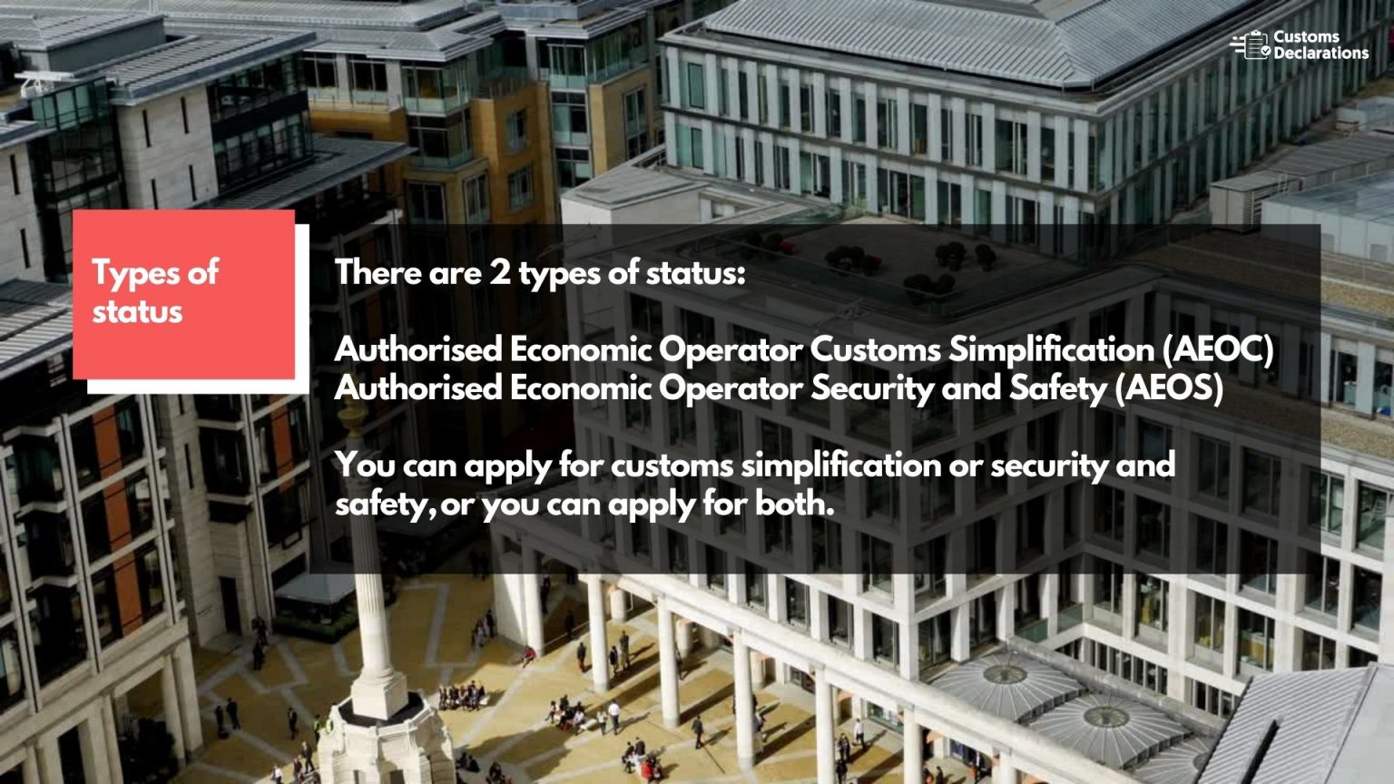Authorised Economic Operator (AEO) | CUSTOMS ACRONYMS & GLOSSARY ...