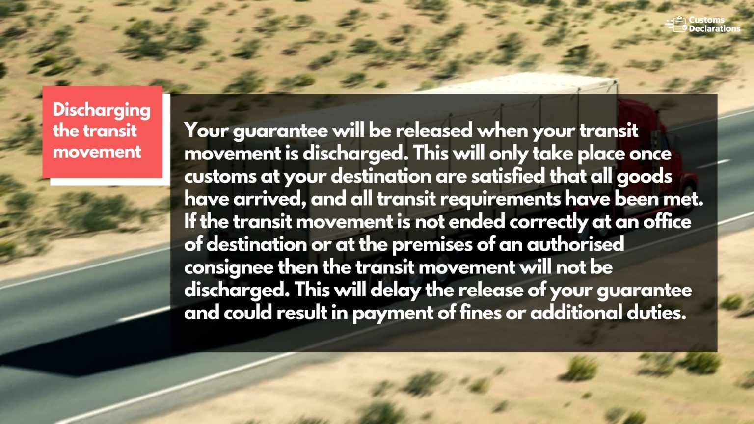 Transit Accompanying Document (TAD) | CUSTOMS ACRONYMS & GLOSSARY ...