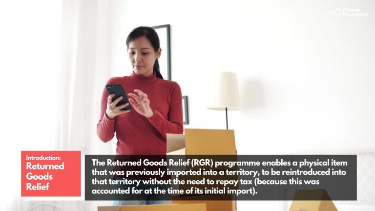 Customs Procedures | How to use Returned Goods Relief (RGR) to obtain ...