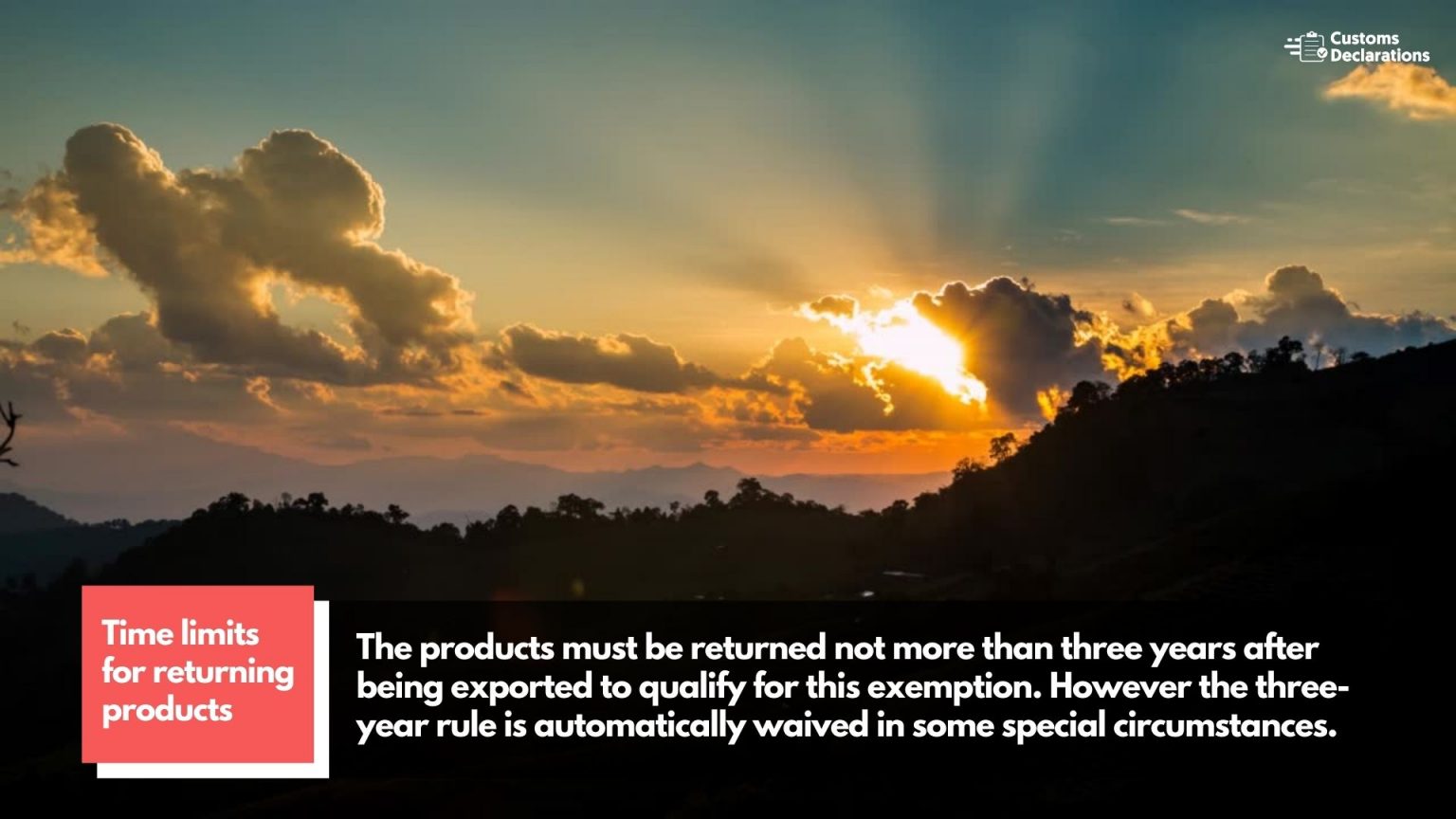 Customs Procedures | How to use Returned Goods Relief (RGR) to obtain ...