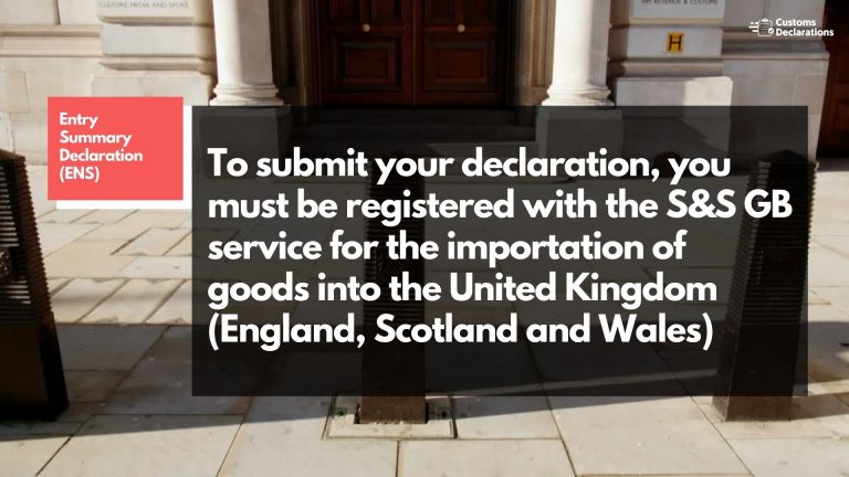 Entry Summary Declaration (ENS) | CUSTOMS ACRONYMS & GLOSSARY | Customs ...