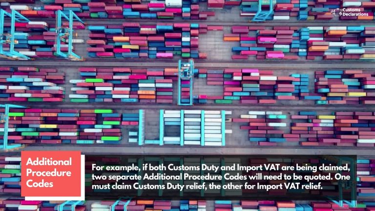 Customs Additional Procedure Codes for Duty Relief (C-Series Codes ...