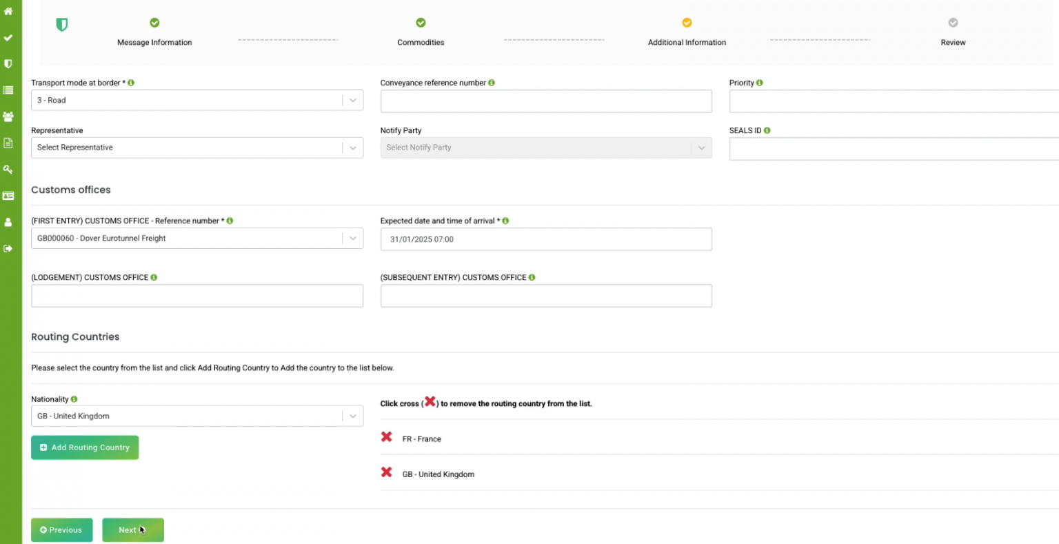 Submitting Safety and Security Declarations (ENS) on Customs ...
