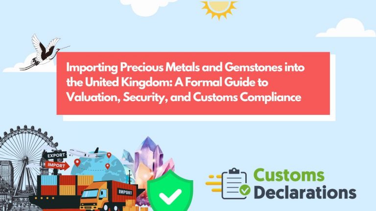Importing Precious Metals and Gemstones into the United Kingdom: A Formal Guide to Valuation ...