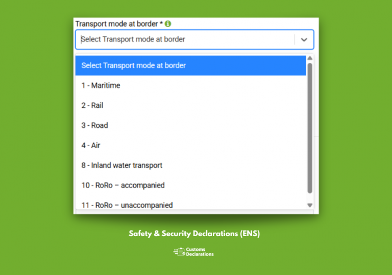 Hmrc Safety And Security Gb Entry Summary Declaration Ens Data Entry And Fields Requirement