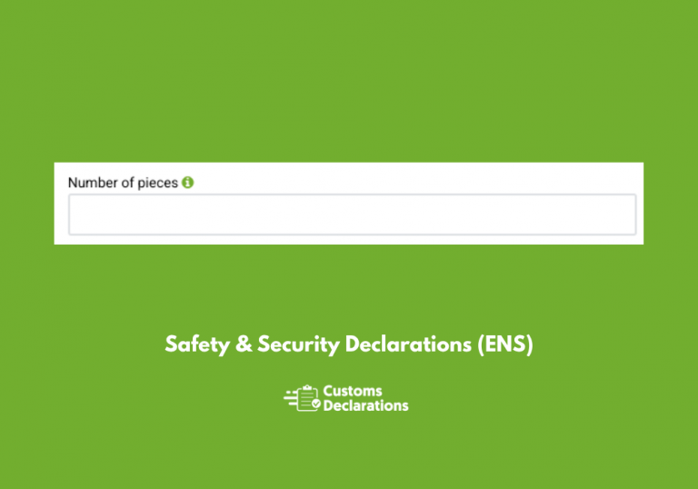 Hmrc Safety And Security Gb Entry Summary Declaration Ens Data Entry And Fields Requirement