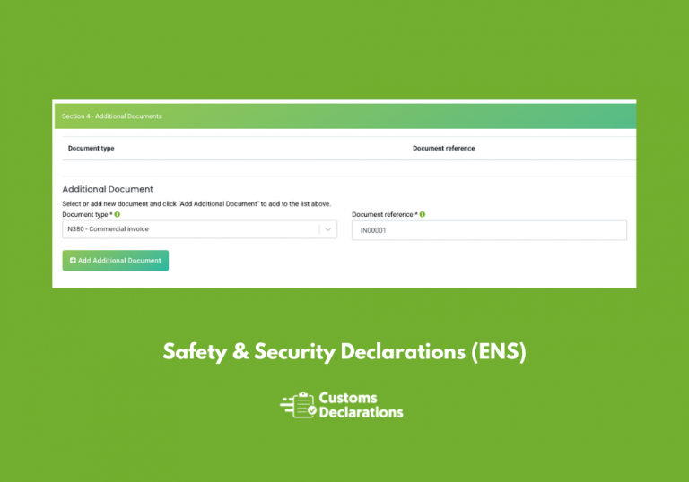 HMRC Safety & Security / GB Entry Summary Declaration (ENS) Data Entry ...