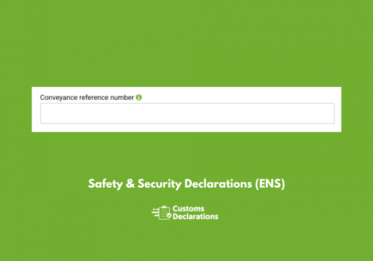 HMRC Safety & Security / GB Entry Summary Declaration (ENS) Data Entry ...