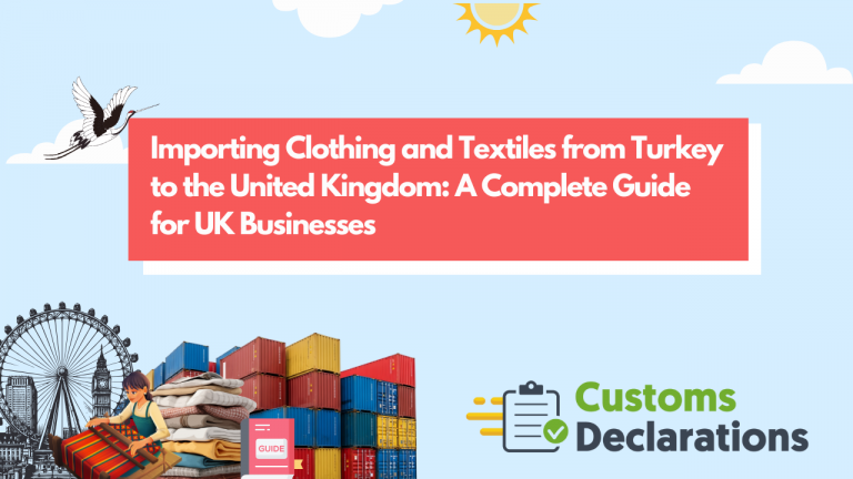 Guide to Generating an Export Declaration for Goods from a UK Customs ...