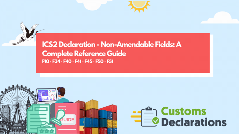 ICS2 Declaration - Non-Amendable Fields: A Complete Reference Guide ...